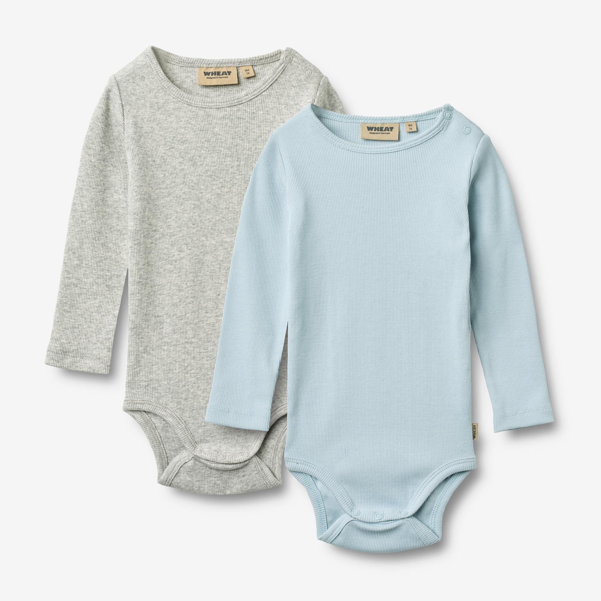 2 Rib Body L/S Spencer - summer sky – Wheat.eu