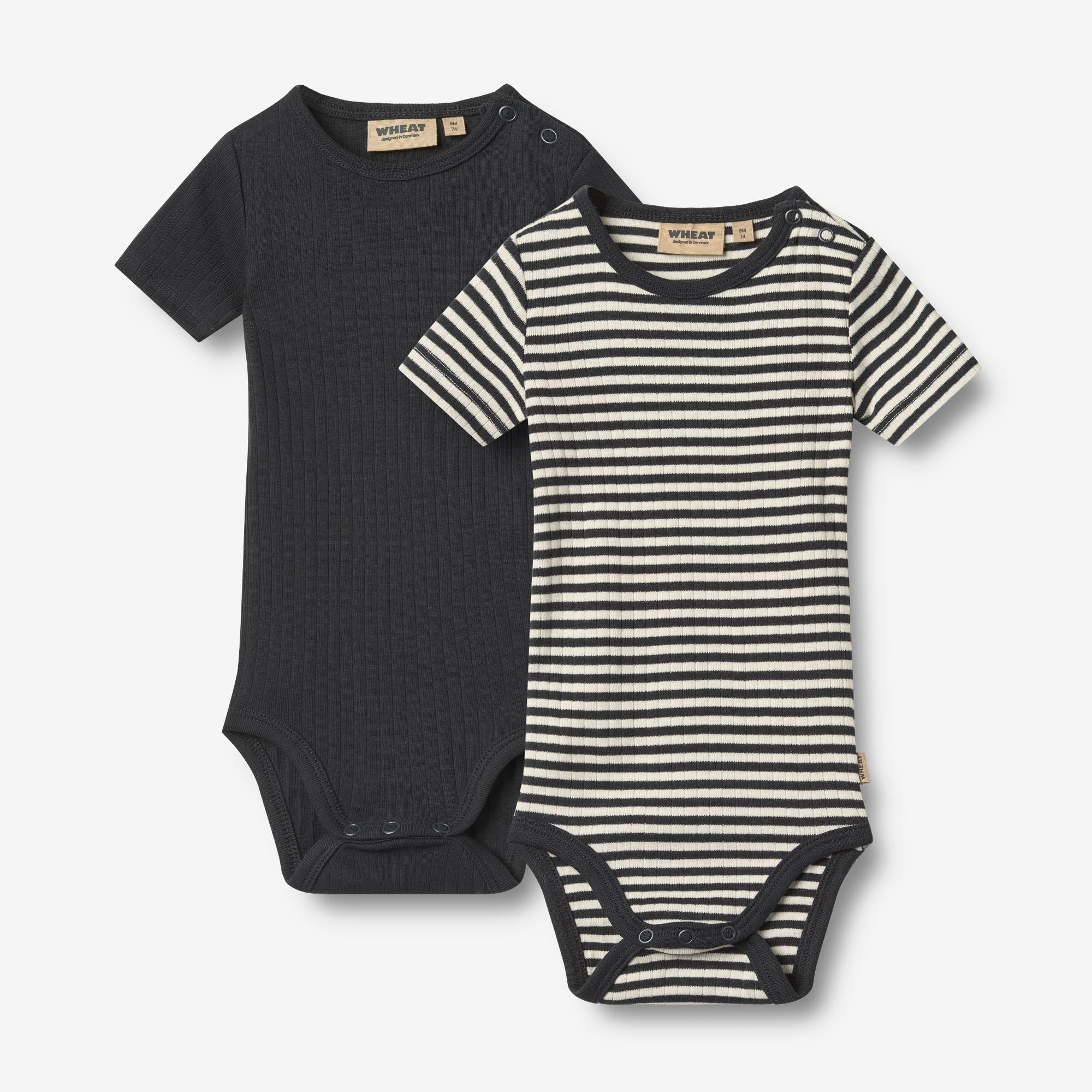 2 Rib Body S/S Timo - navy rib stripe – Wheat.eu