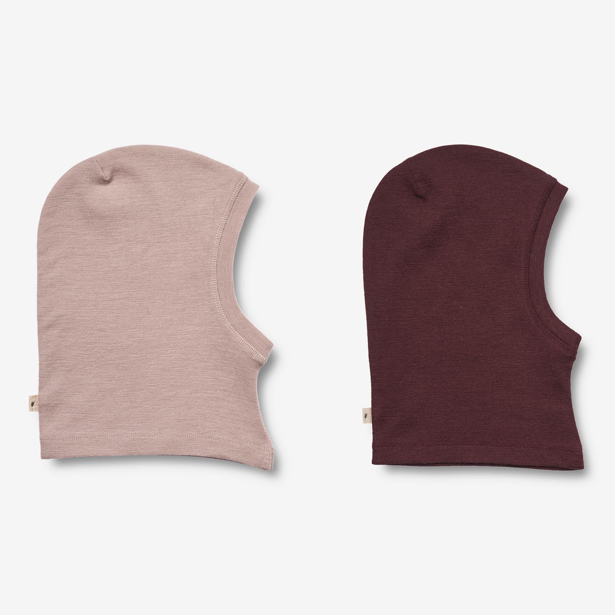 2 Wool Balaclava Kim - powder purple – Wheat.eu