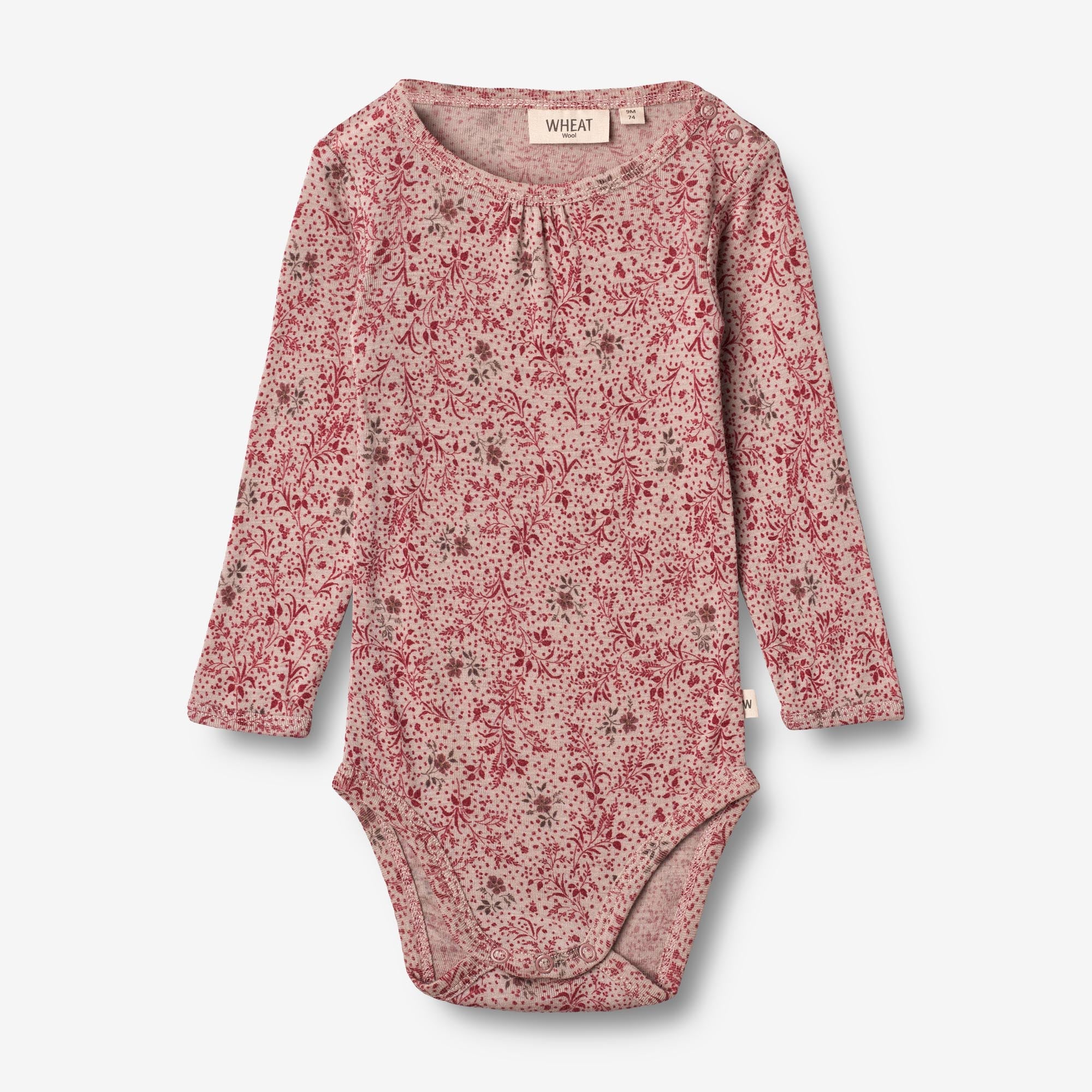 Body Gatherings Wool LS | Baby - cherry flowers – Wheat.eu