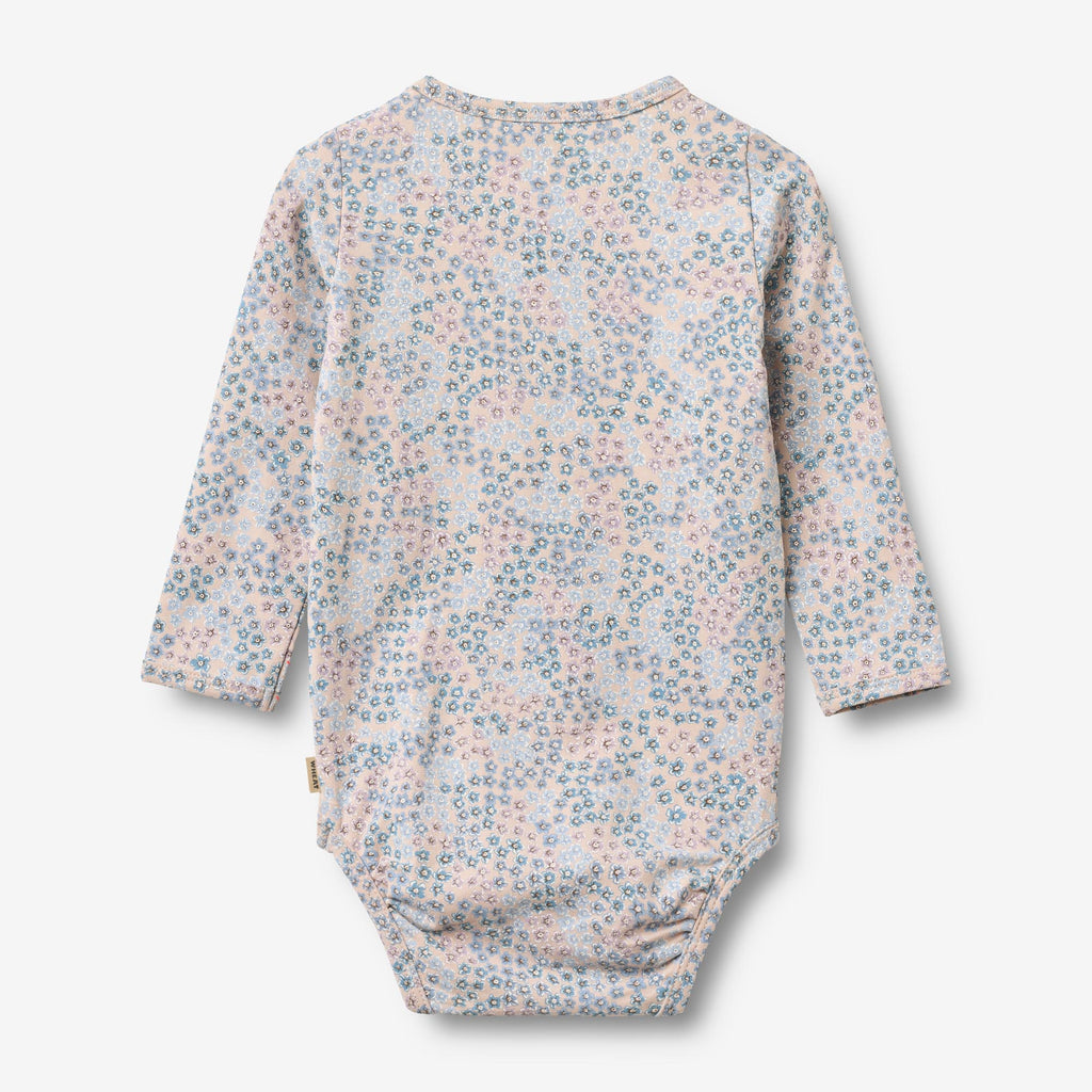 Body L/S Liv - powder blue flowers – Wheat.eu