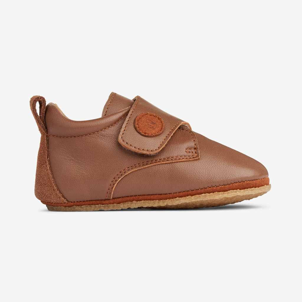 Dakota Leather Home Shoe | Baby - cognac – Wheat.eu