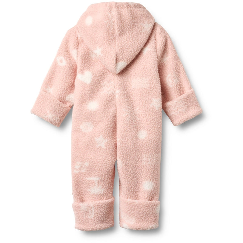 Fleece suit Allo - cameo rose jacquard – Wheat.eu