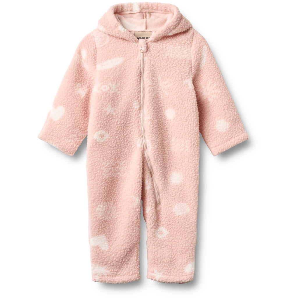 Fleece suit Allo - cameo rose jacquard – Wheat.eu