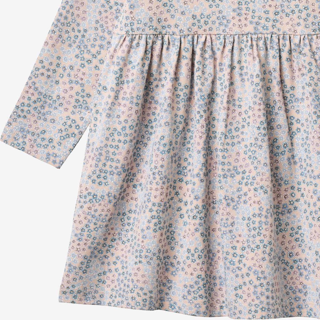 Jersey Dress L/S Sessa - powder blue flowers – Wheat.eu