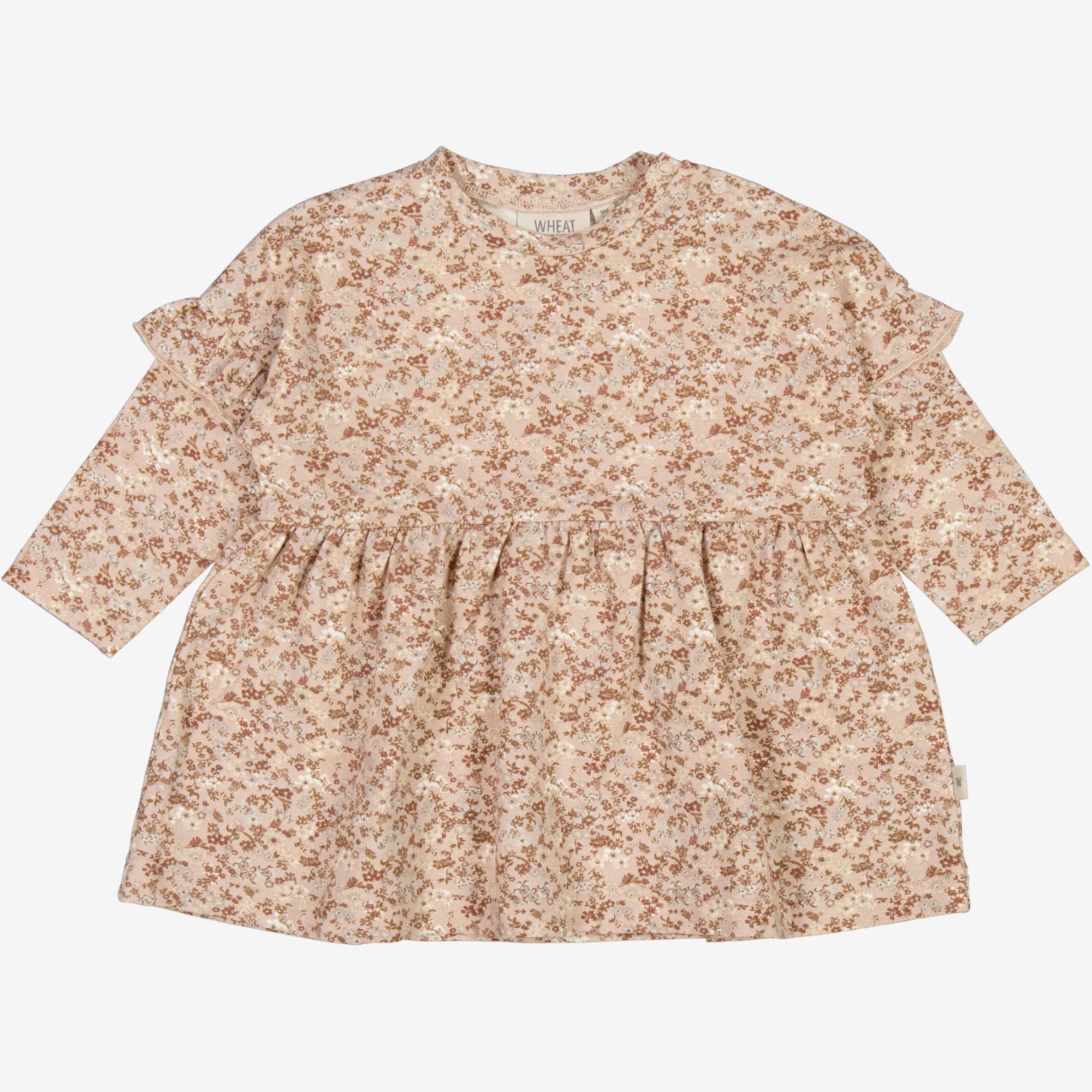 Jersey Dress Lilja | Baby - pale lilac flowers – Wheat.eu