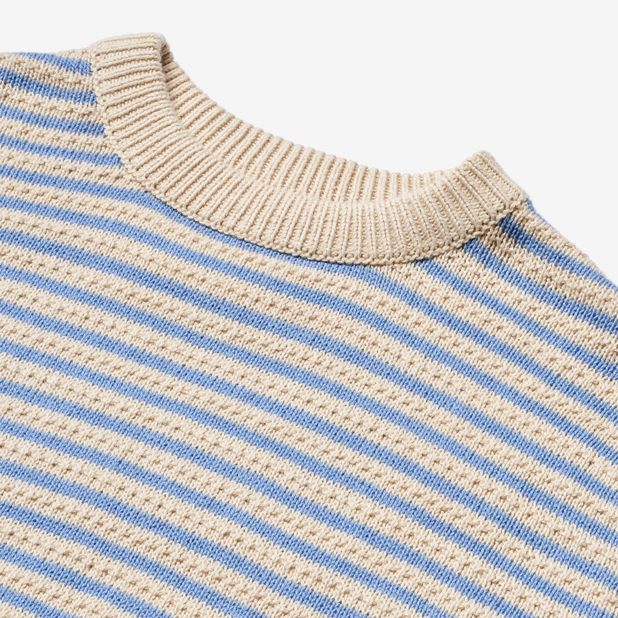Knit Pullover Chris - azure stripe – Wheat.eu