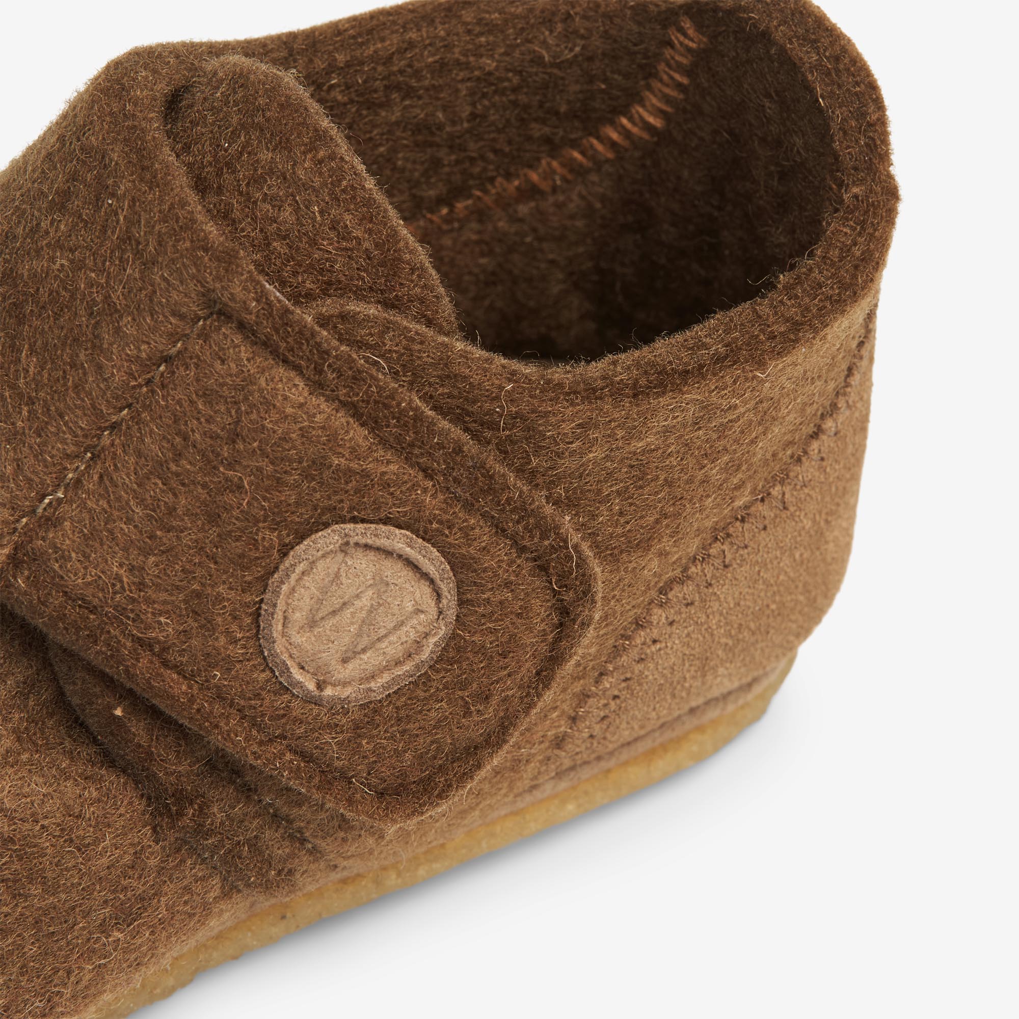 Marlin Felt Home Shoe - brown – Wheat.eu