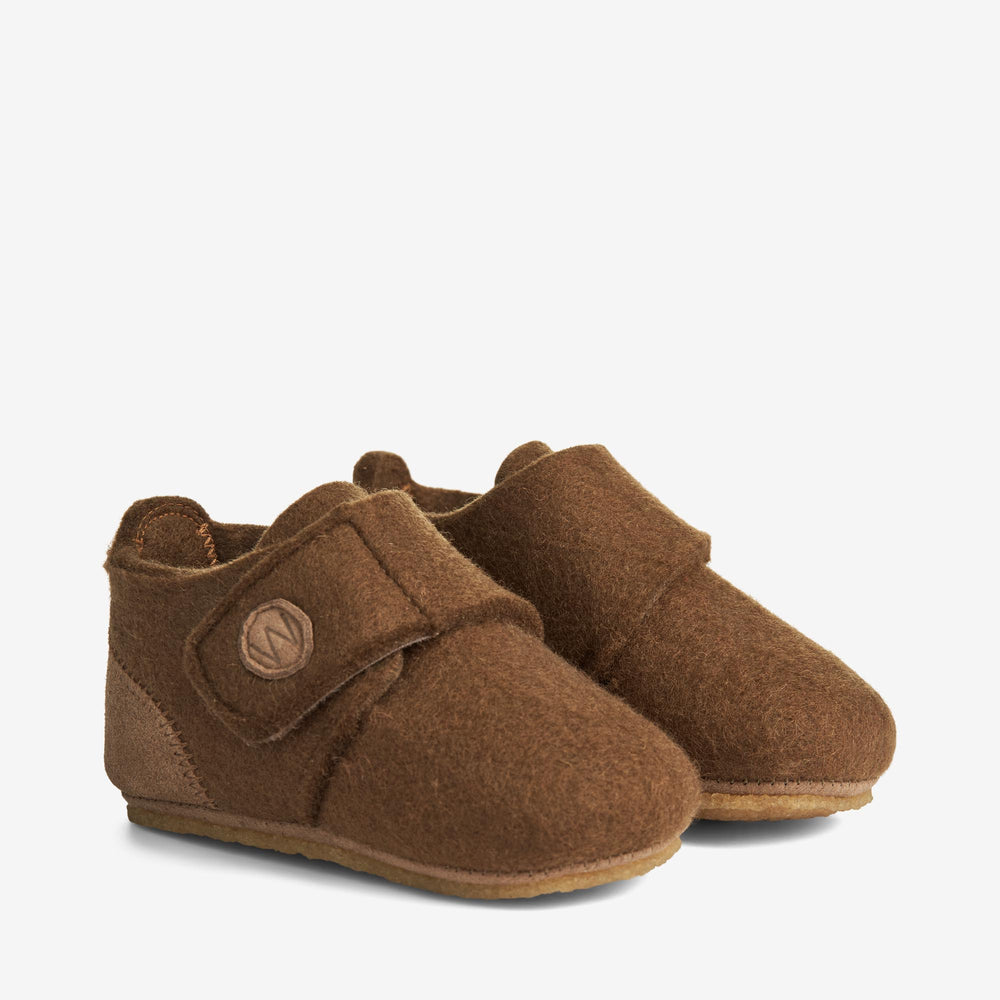 Marlin Felt Home Shoe - brown – Wheat.eu