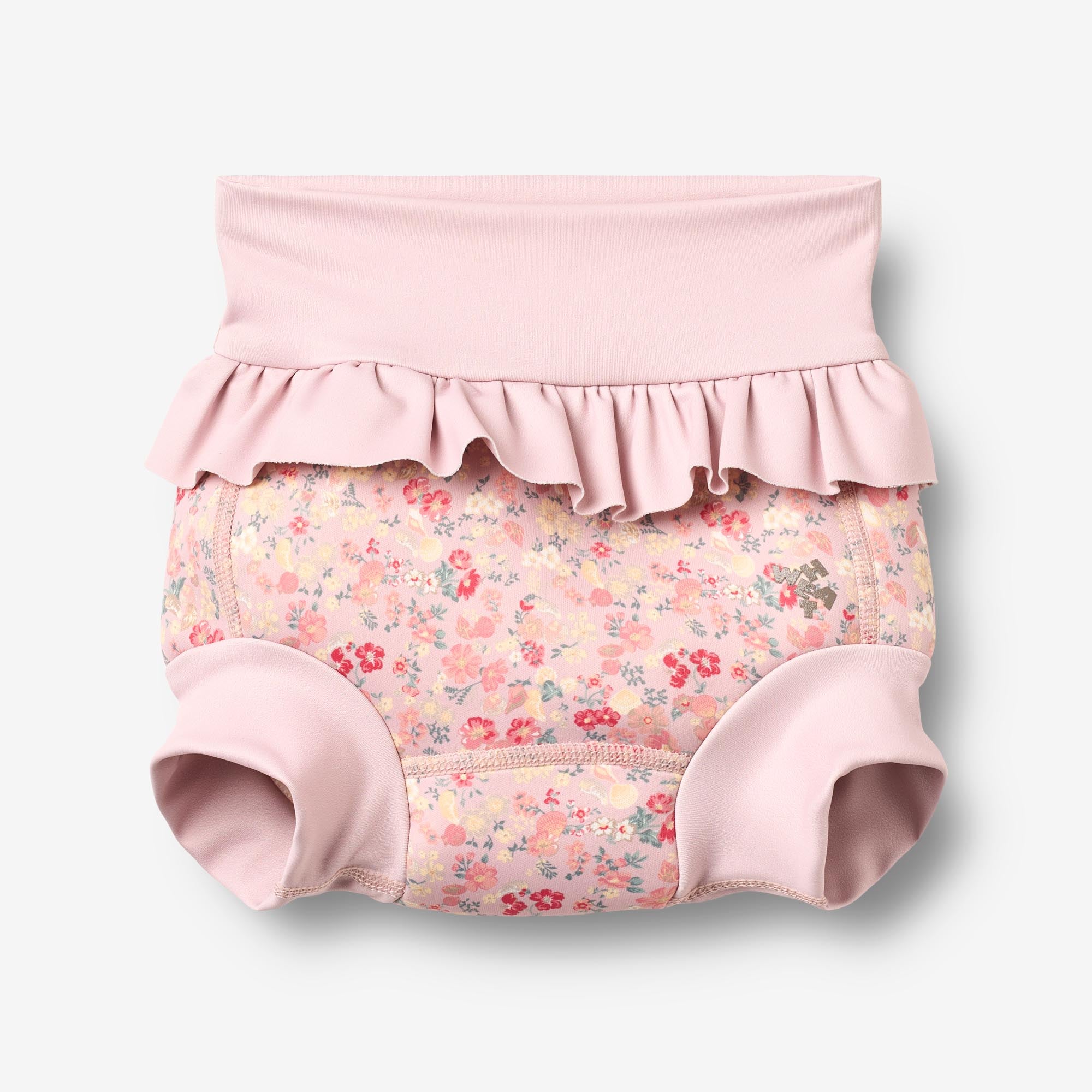 Neoprene Swim Pants Rita - powder flowers and seashells – Wheat.eu