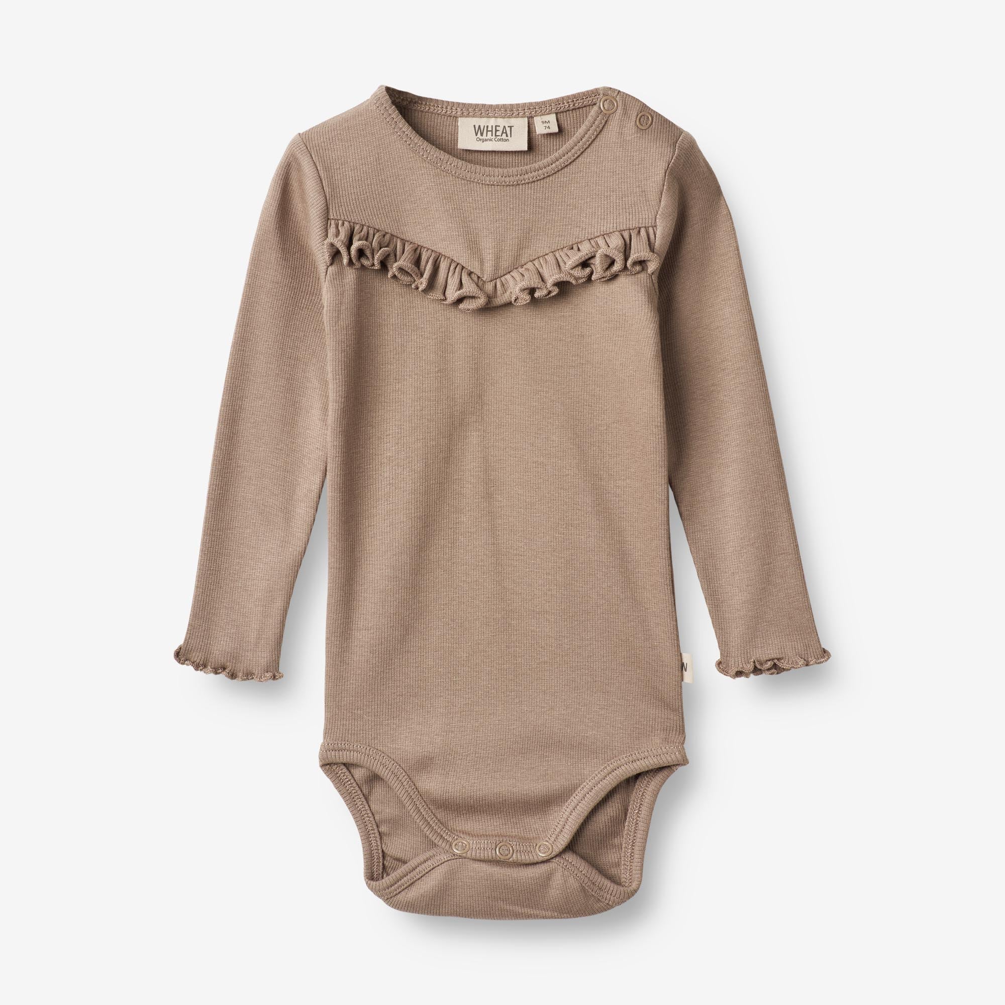 Rib Body Elise | Baby - soft brown – Wheat.eu