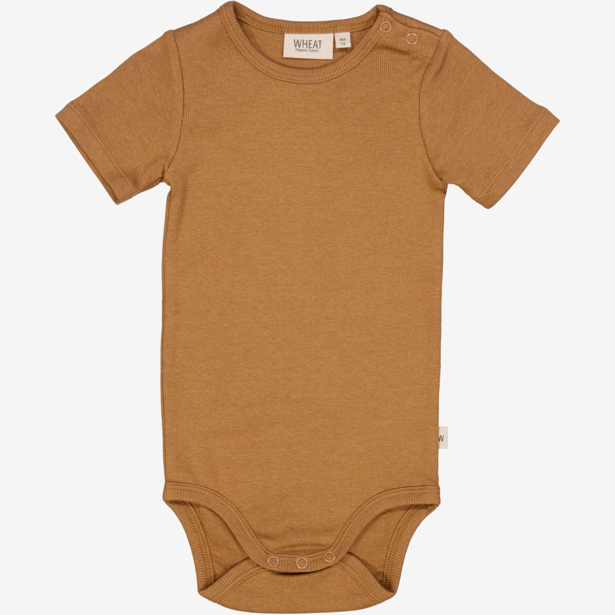 Rib Body Plain SS - caramel – Wheat.eu