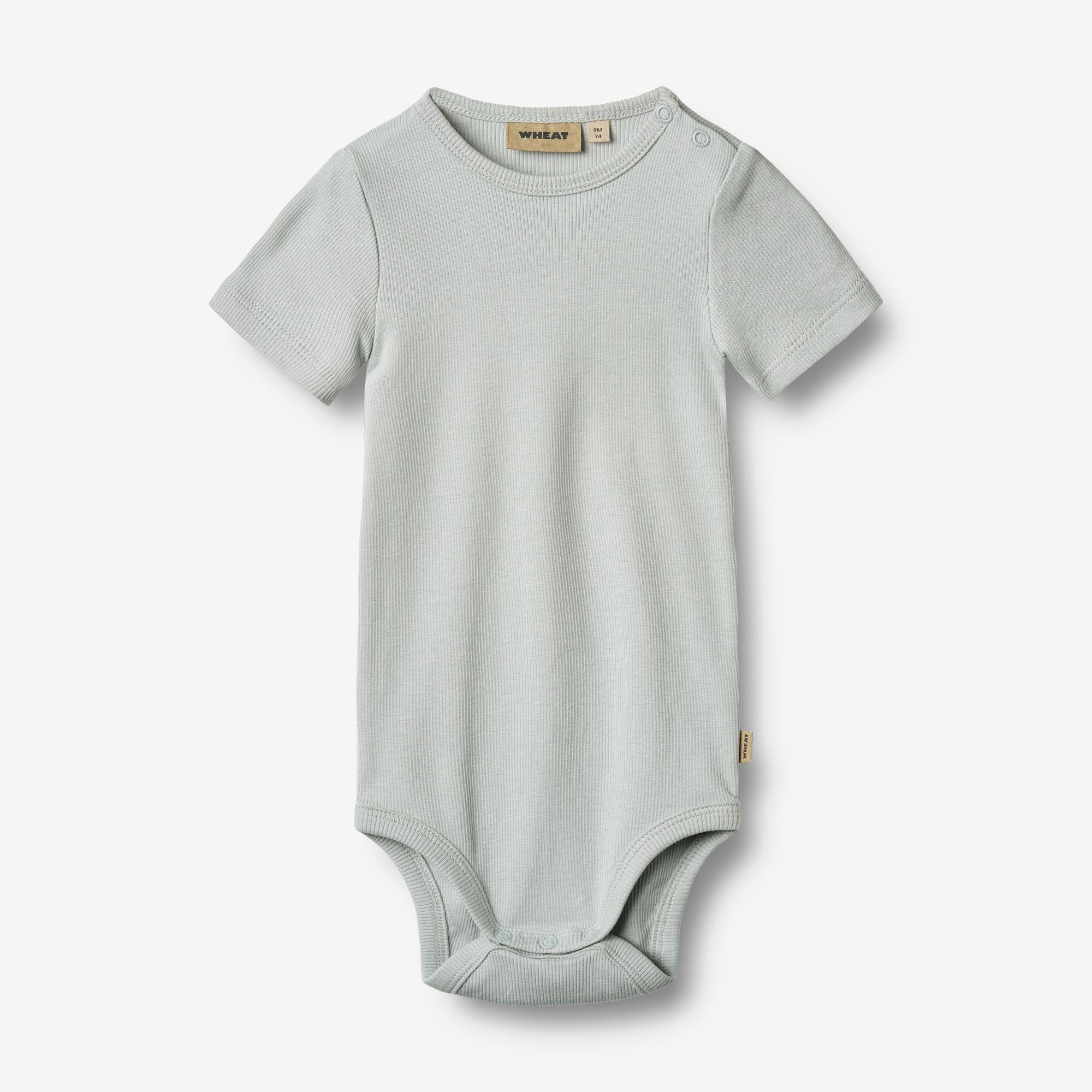 Rib Body S/S Timo - soft blue – Wheat.eu