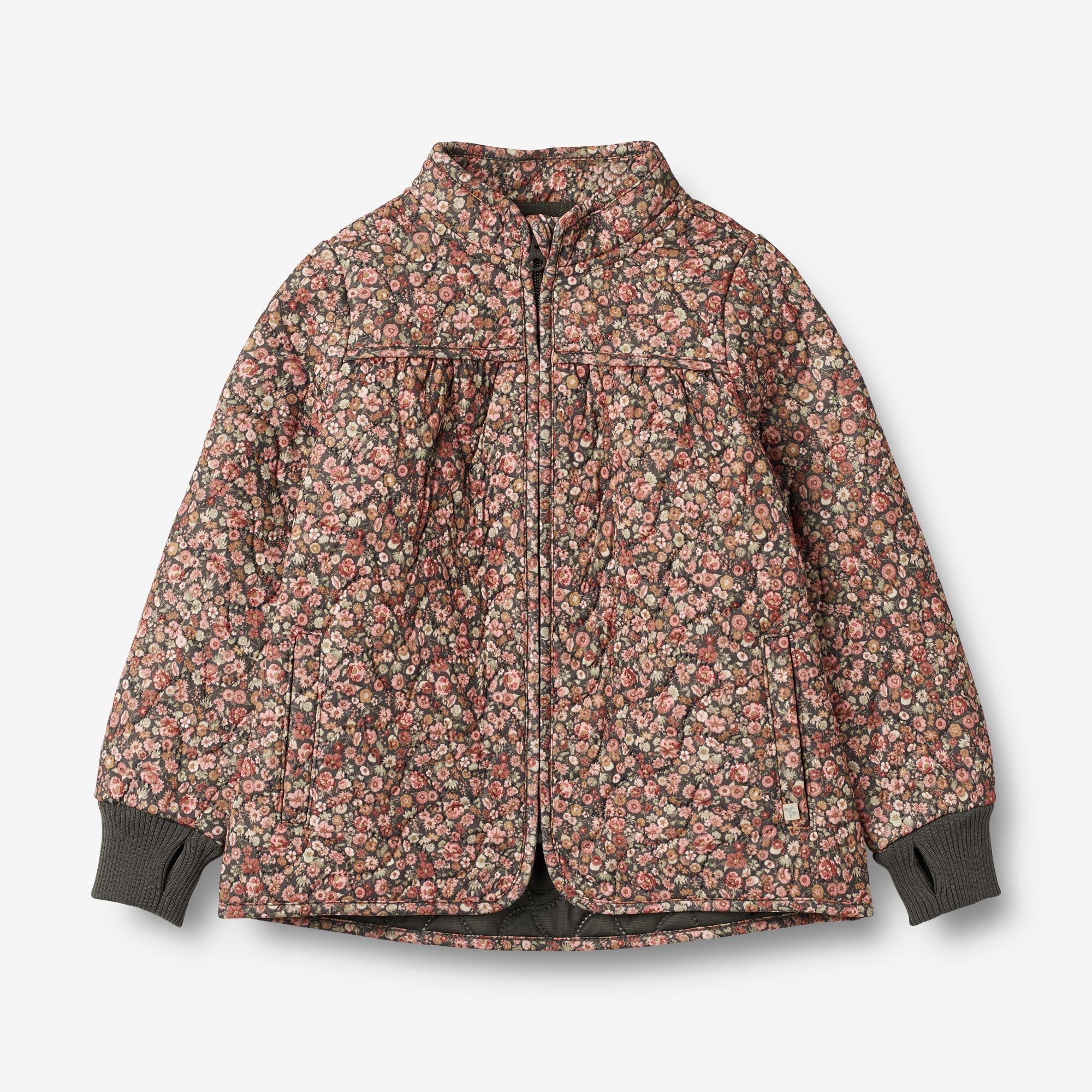 Thermo Jacket Thilde - raven wild flowers – Wheat.eu