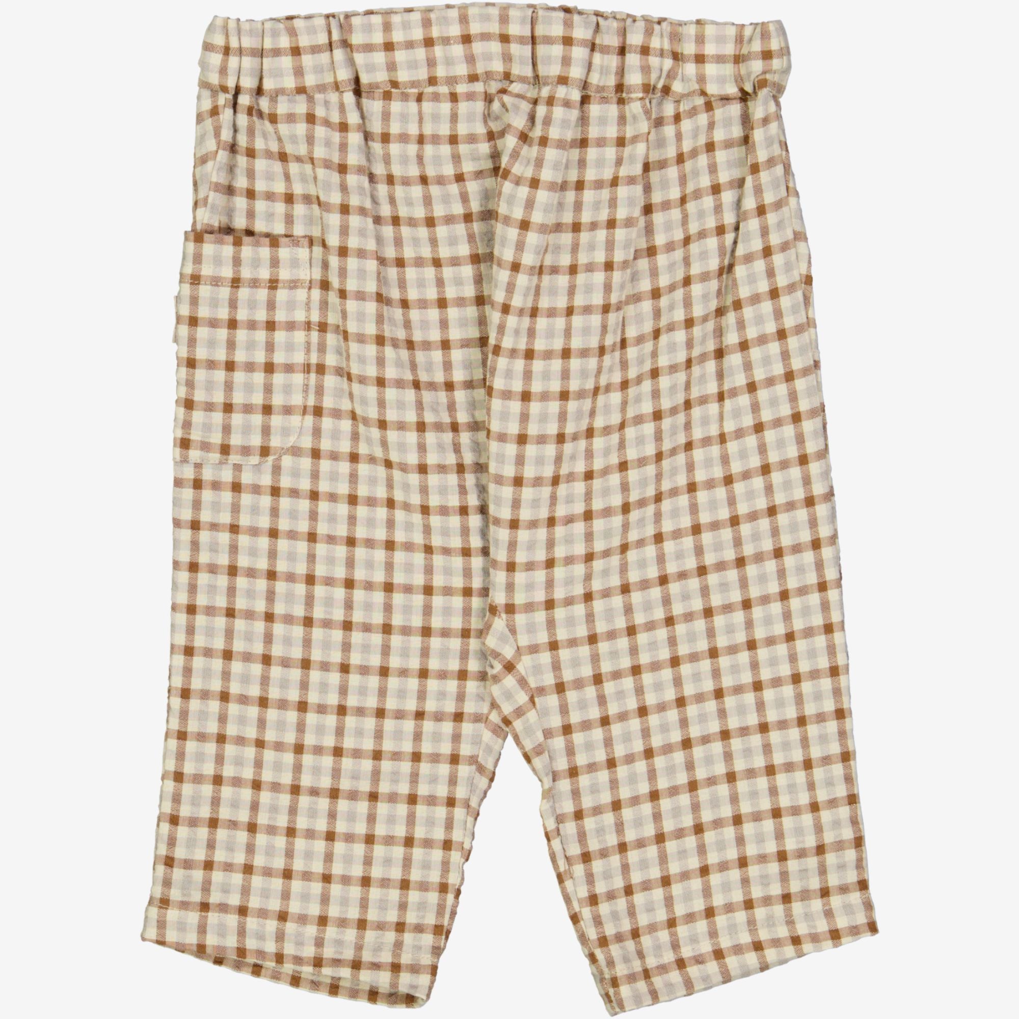 Trousers Henry | Baby - golden dove check – Wheat.eu