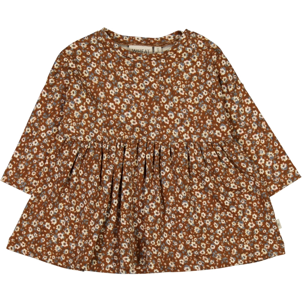 Jersey Dress Emmy - dry clay anemones – Wheat.eu